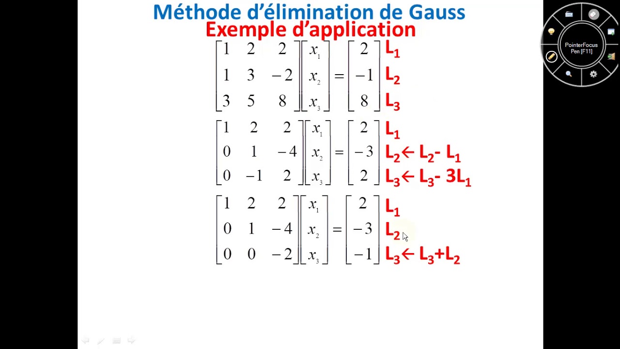 Méthodes de résolution numérique_Méthode d'élimination de Gauss et de ...