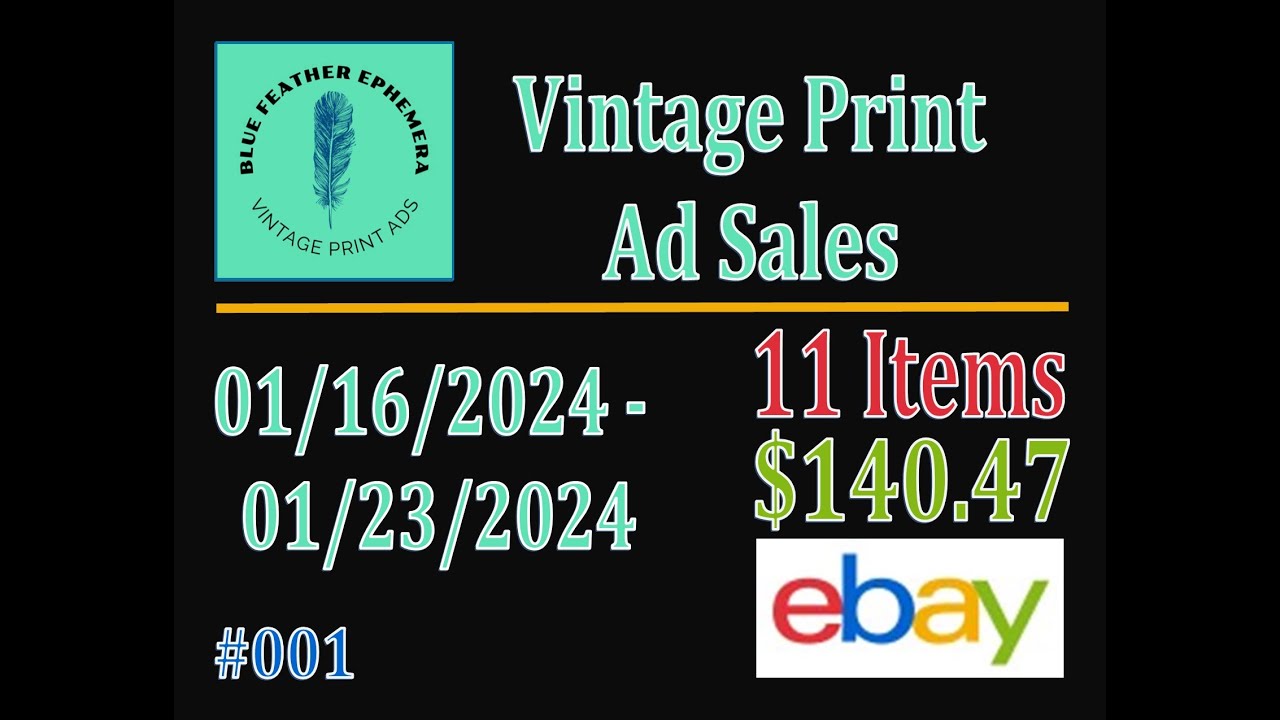 My Very First Video! - Vintage Magazine Print Ads - Find Out What Sold ...