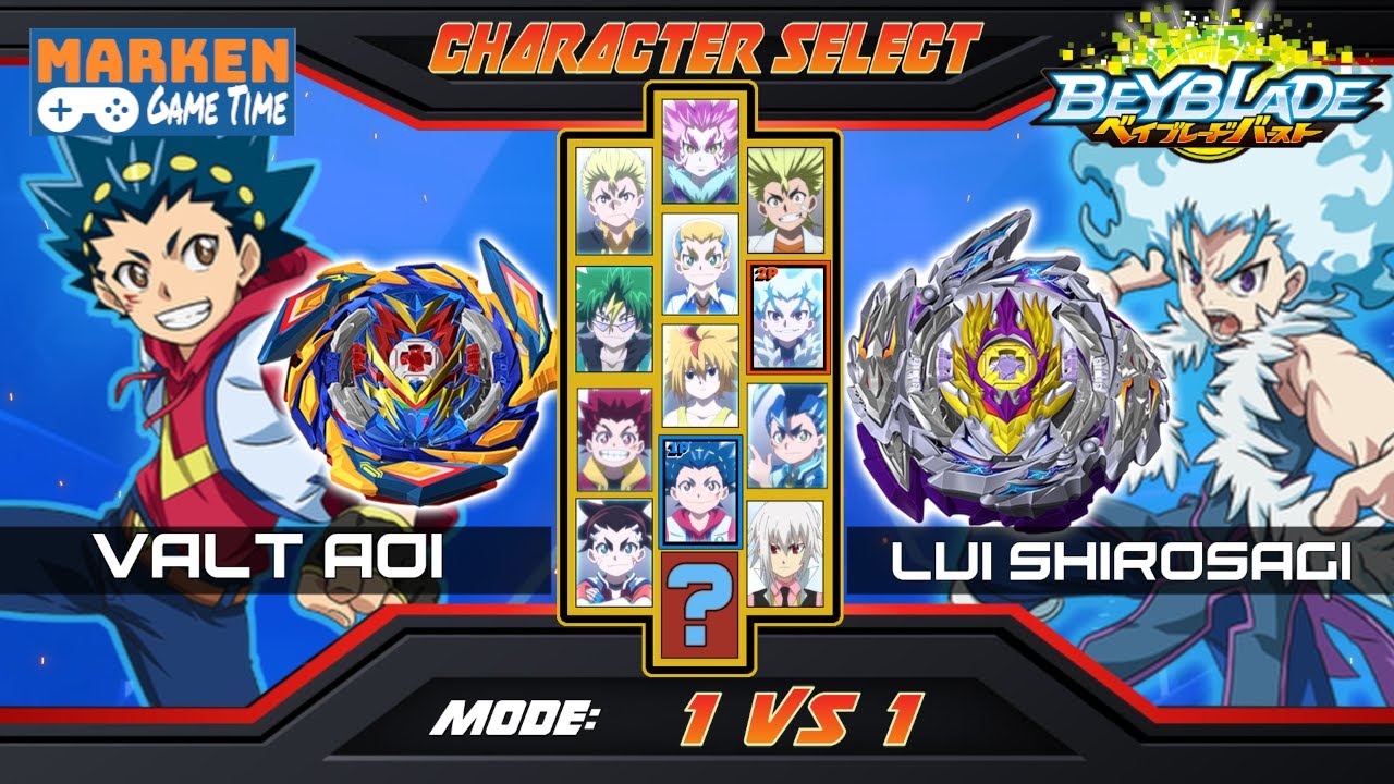 Beyblade - Brave Valkyrie VS Rage Longinus | Valt VS Lui | Video Game ...