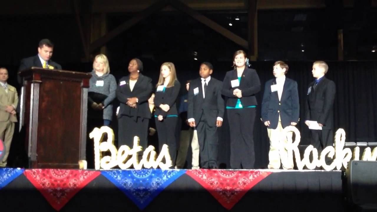 Charge to new Georgia Jr. Beta Officers - State Convention - YouTube