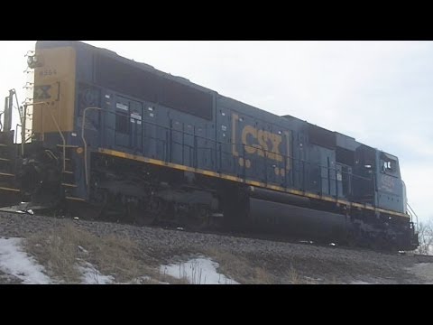CSX 4564, YN3b- SD70MAC, Galesburg, IL - YouTube