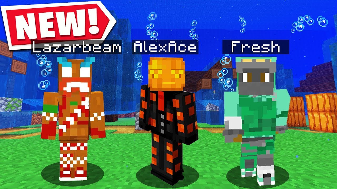 MINECRAFT EXCEPT IT'S UNDERWATER.. Ft. Lazarbeam & MrFreshAsian - YouTube