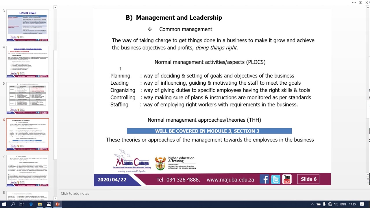 Human Resource Management N6 (FM) - (Introduction to HR - Module 1 ...