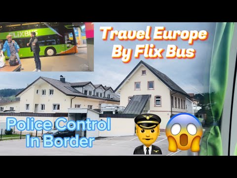 Travel 4 Countries by Flix Bus #Police Control in border😲😱 #Slovakia # ...