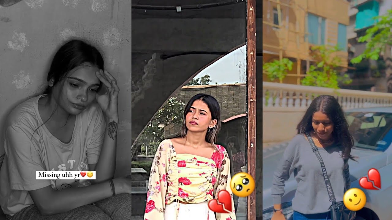 💔Broken Heart Part - 25🥀 || Sad Status || 😭alone girl Video😭 || heart ...