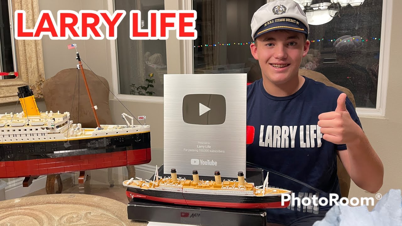 Larry Life Unboxing YouTube 100,000 Silver Play button! - YouTube