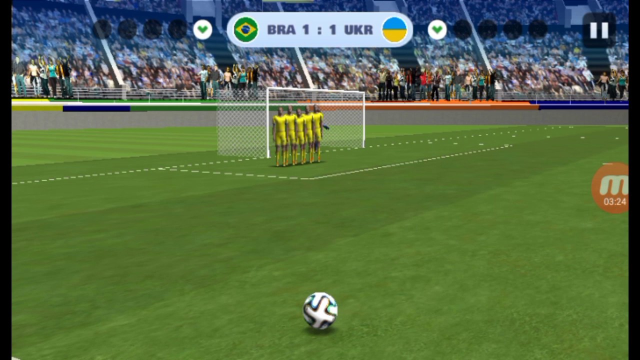 Free kick champion android gameplay. - YouTube