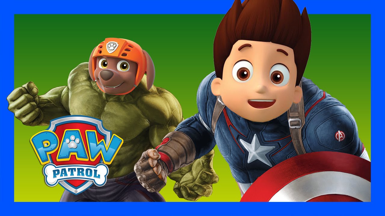 #PAWPATROL - AVENGERS: Painting Outfits Animation - Avengers Patrol ...