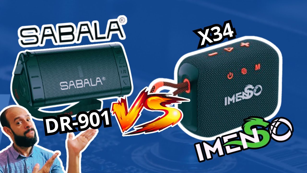 SABALA DR-901 🆚 IMENSO X34 | COMPARATIVO DE DUAS CAIXAS DE 10W COM ...