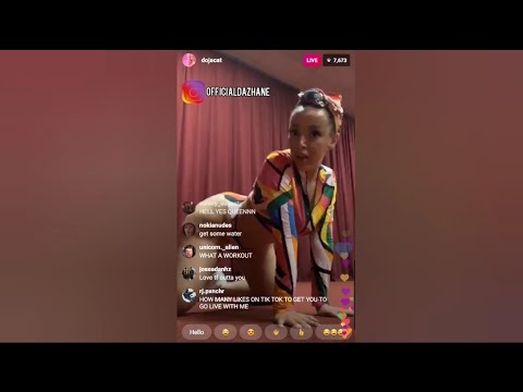 #DojaCat twerking & having fun For Instagram live! - YouTube