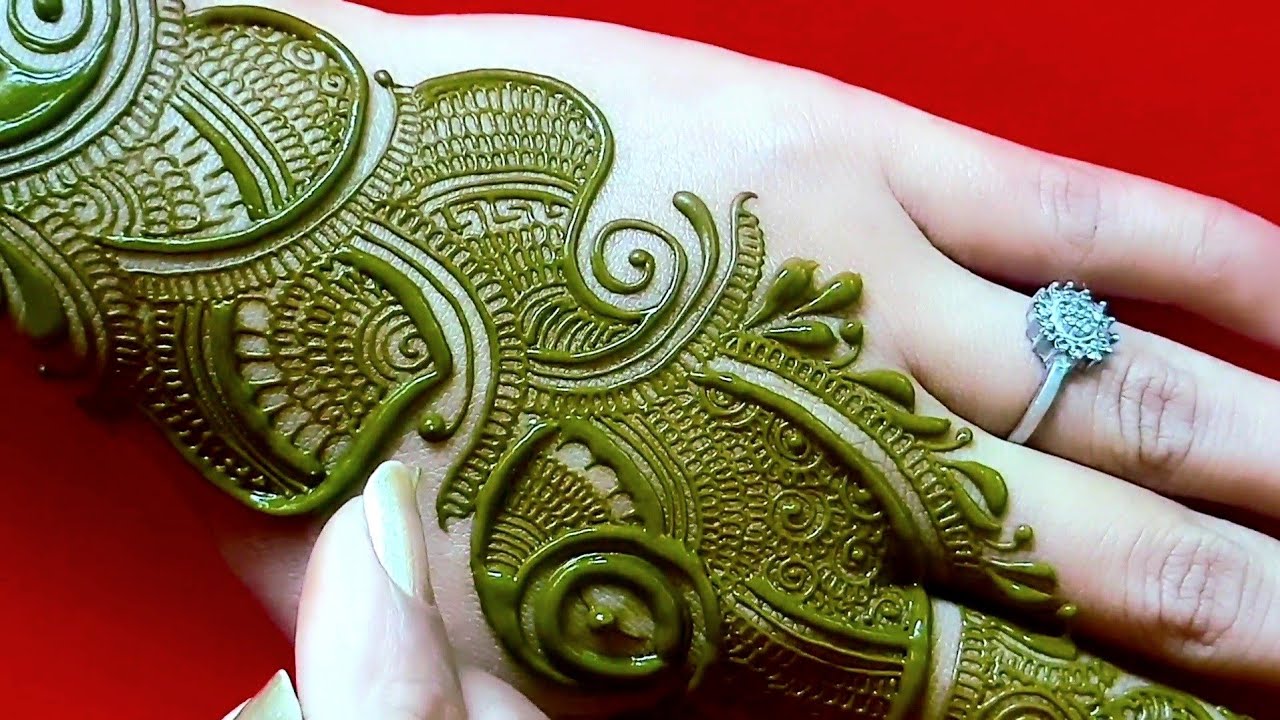Simple Mehndi Design 2023 ll Beautiful mhndi for begginers ll Arbic ...