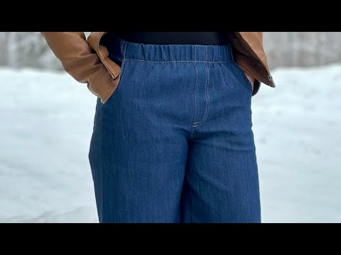 Wide Leg Pants (Peekaboo Pattern Shop) Sewing Tutorial