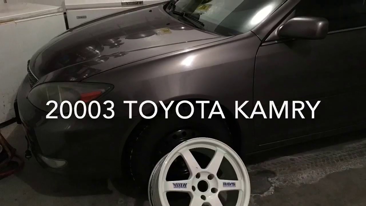 2003 Toyota Camry 2JZ-GTE VVT-i swap + NEW TE37 18x9.5 +35 - YouTube