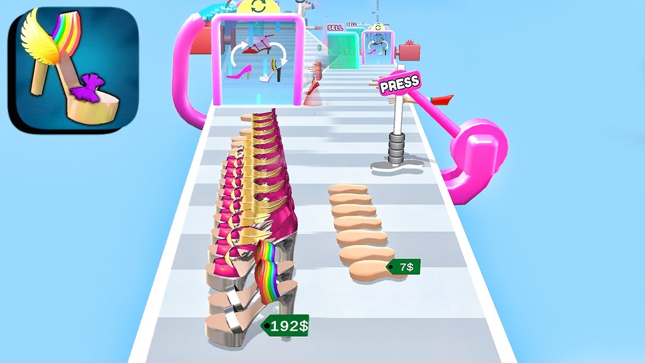 Shoe Run Gameplay | All Levels 12-13 - YouTube
