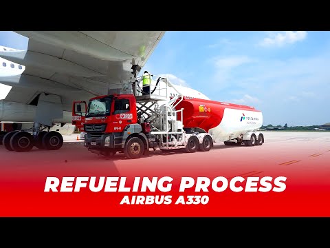 Airbus A330 Refueling Process by Pertamina Aviation ASMR Garuda ...