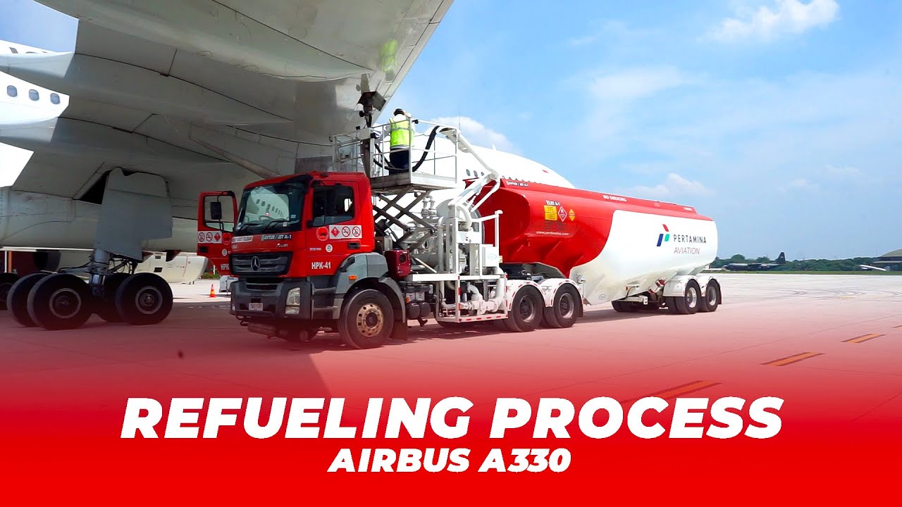 Airbus A330 Refueling Process by @PTPertamina Aviation ASMR Garuda ...
