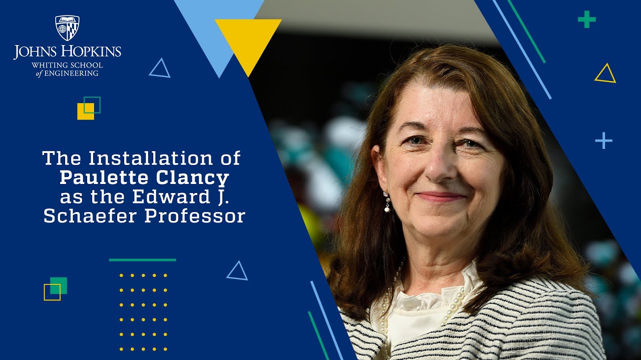 The Installation of Paulette Clancy as the Edward J. Schaefer Professor ...