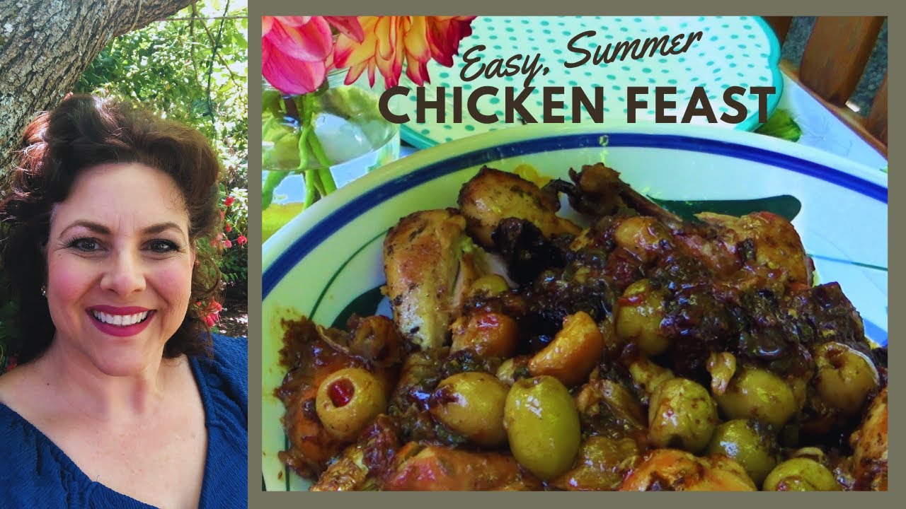 THE ULTIMATE EASY, SUMMER CHICKEN DISH | ITALIAN CHICKEN MARBELLA - YouTube