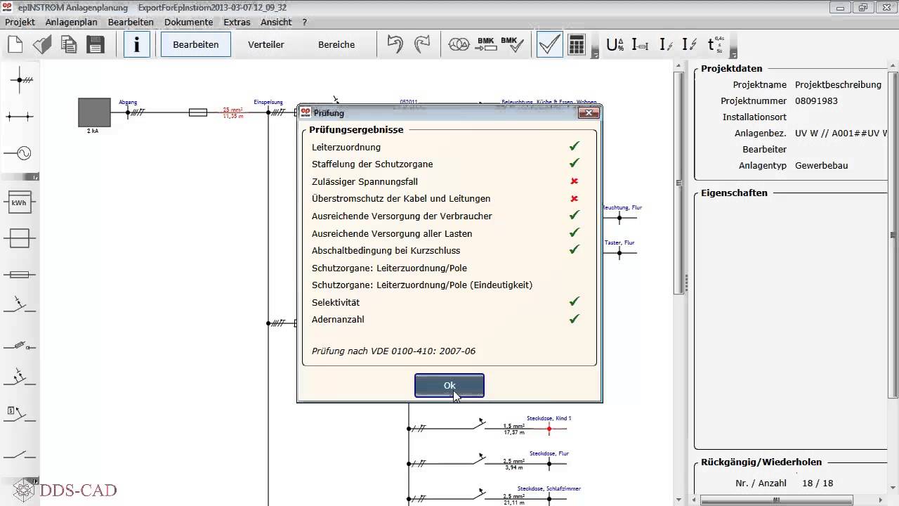 Verteilerplanung und -berechnung mit DDS-CAD und epINSTROM - YouTube
