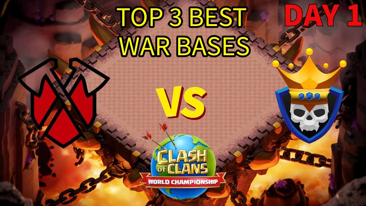 🏆 Clash Champs VS Tribe Gaming | Top 3 BEST WAR BASES | Finals | Clash ...