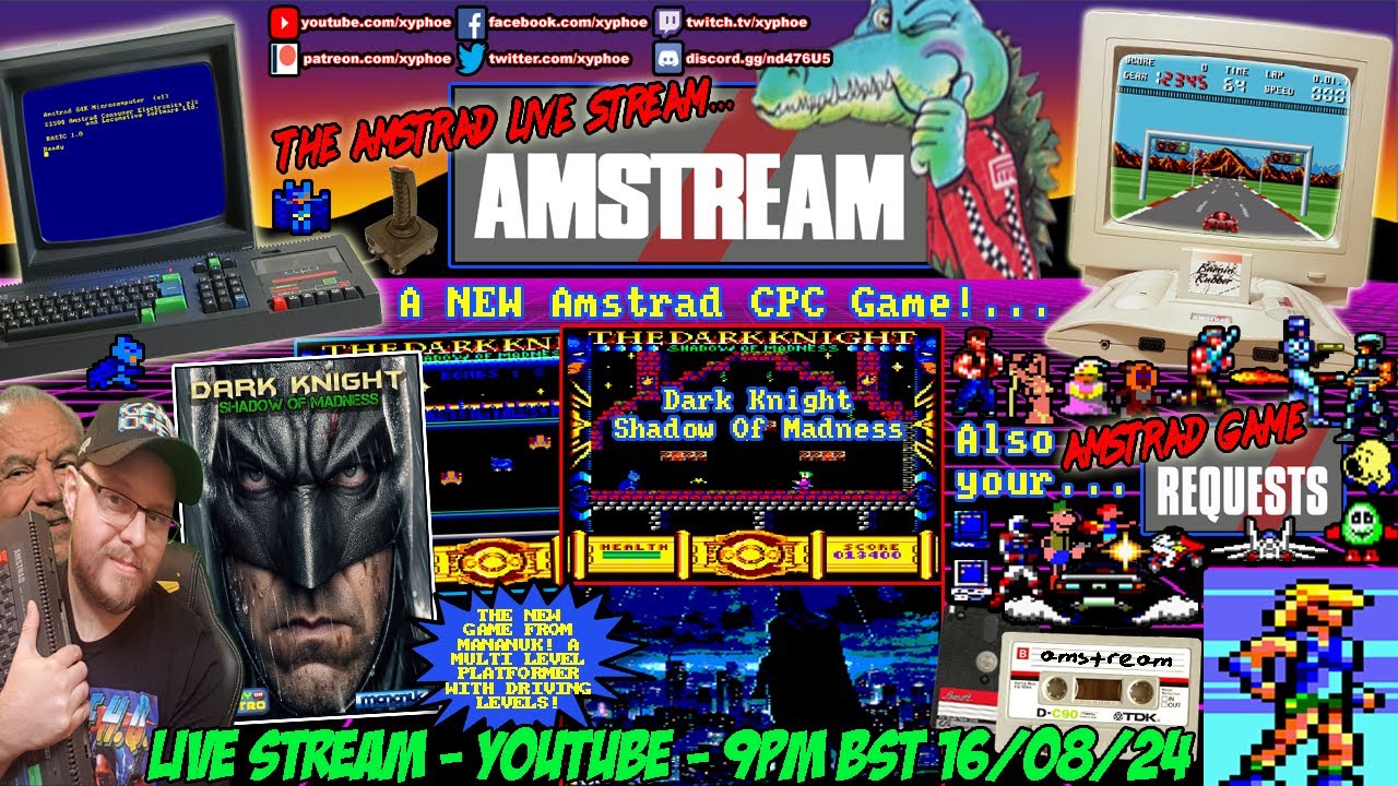 [AMSTRAD CPC] ⚡️AMSTREAM 🦇"Dark Knight" New Amstrad Game!⭐️ + Your ...