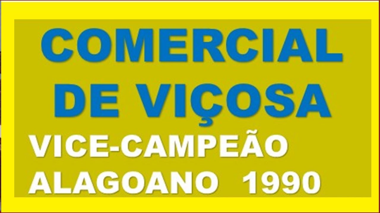 COMERCIAL DE VIÇOSA - AL / 1990 - YouTube