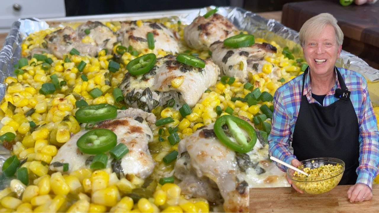 Easy Chicken & Corn Sheet Pan Dinner - YouTube