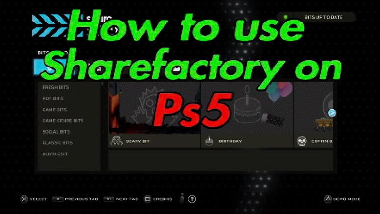 How to use Sharefactory on Ps5 - YouTube