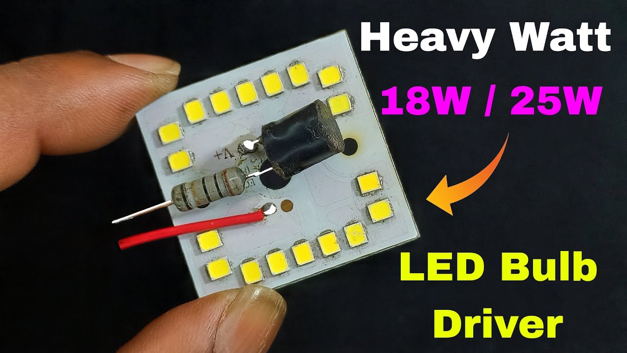 Easily Make 18W / 25W LED Bulb At Only 10Rs | Heavy Watt LED Bulb ...