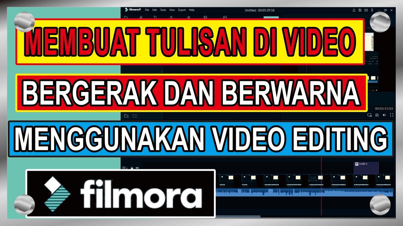 Tutorial cara membuat/edit Text Bergerak dan Ganti Warna di Video ...