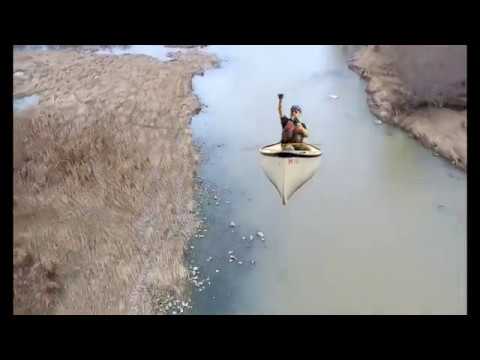 Canoe down river Green screen - YouTube