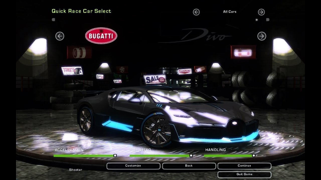 NFSU2- Bugatti Divo - YouTube