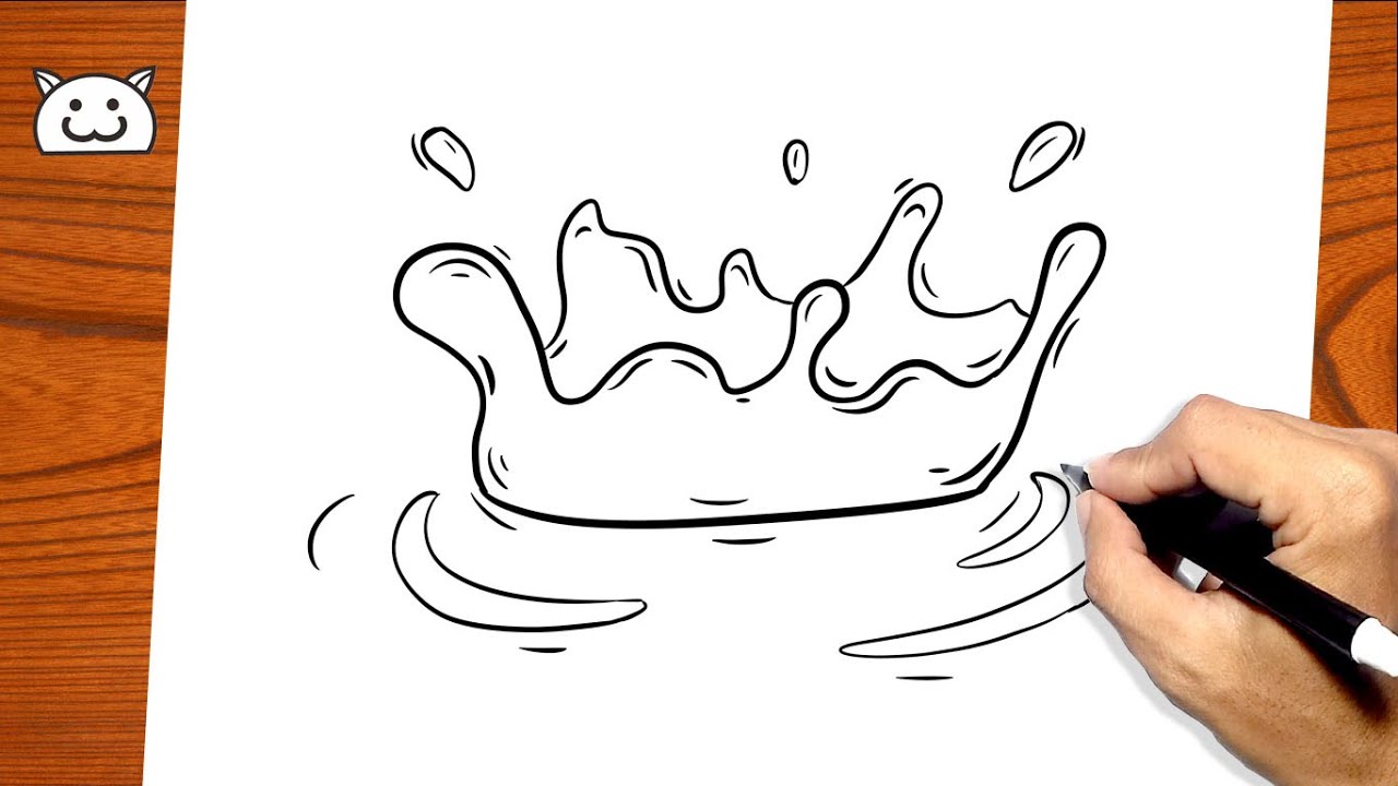 How to Draw Water Splash - YouTube