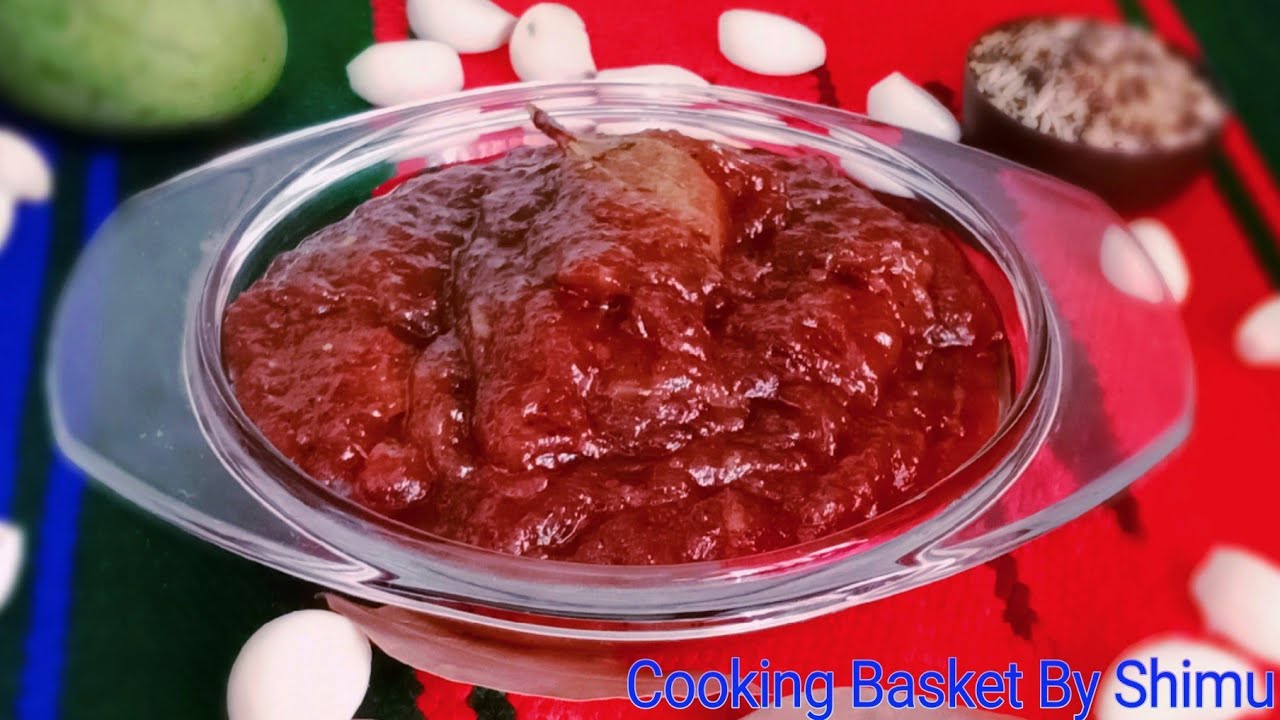 কাঁচা আমের টক ঝাল মিষ্টি চাটনি ||Green Mango Chutney ||Kacha Amer ...