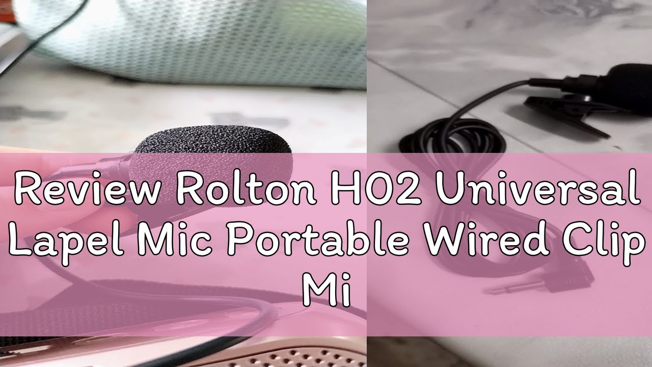 Review Rolton H02 Universal Lapel Mic Portable Wired Clip Microphone 3 ...