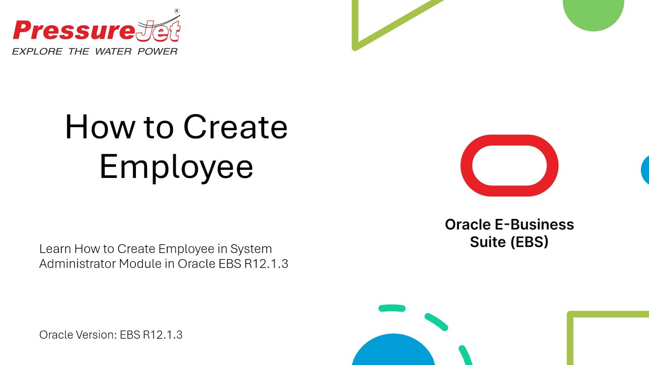 How to Create Employee | Oracle EBS R12 - YouTube