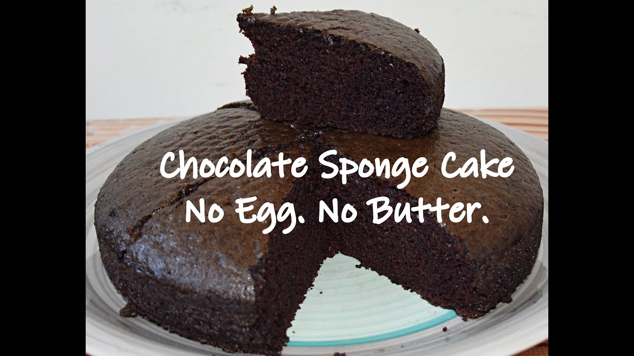 Super Moist Chocolate Sponge Cake. 7-Inch Cake. No Butter. No Egg ...