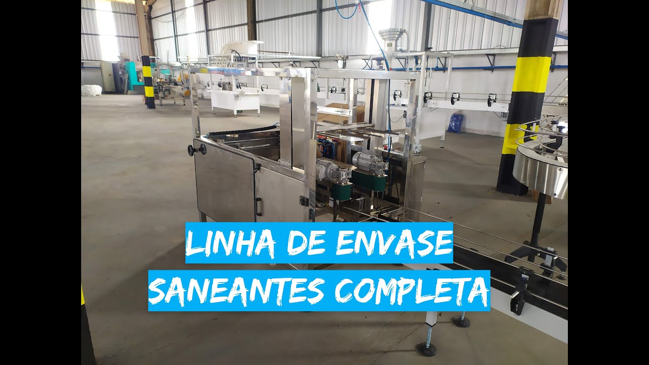 Linha de Envase Saneantes Completa (Água Sanitária) - YouTube