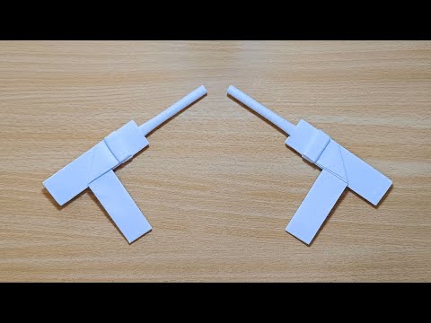 Origami UZI Gun | Kağıttan UZİ Yapımı | Origami Yapıştırıcısız Silah Nasıl Yapılır !