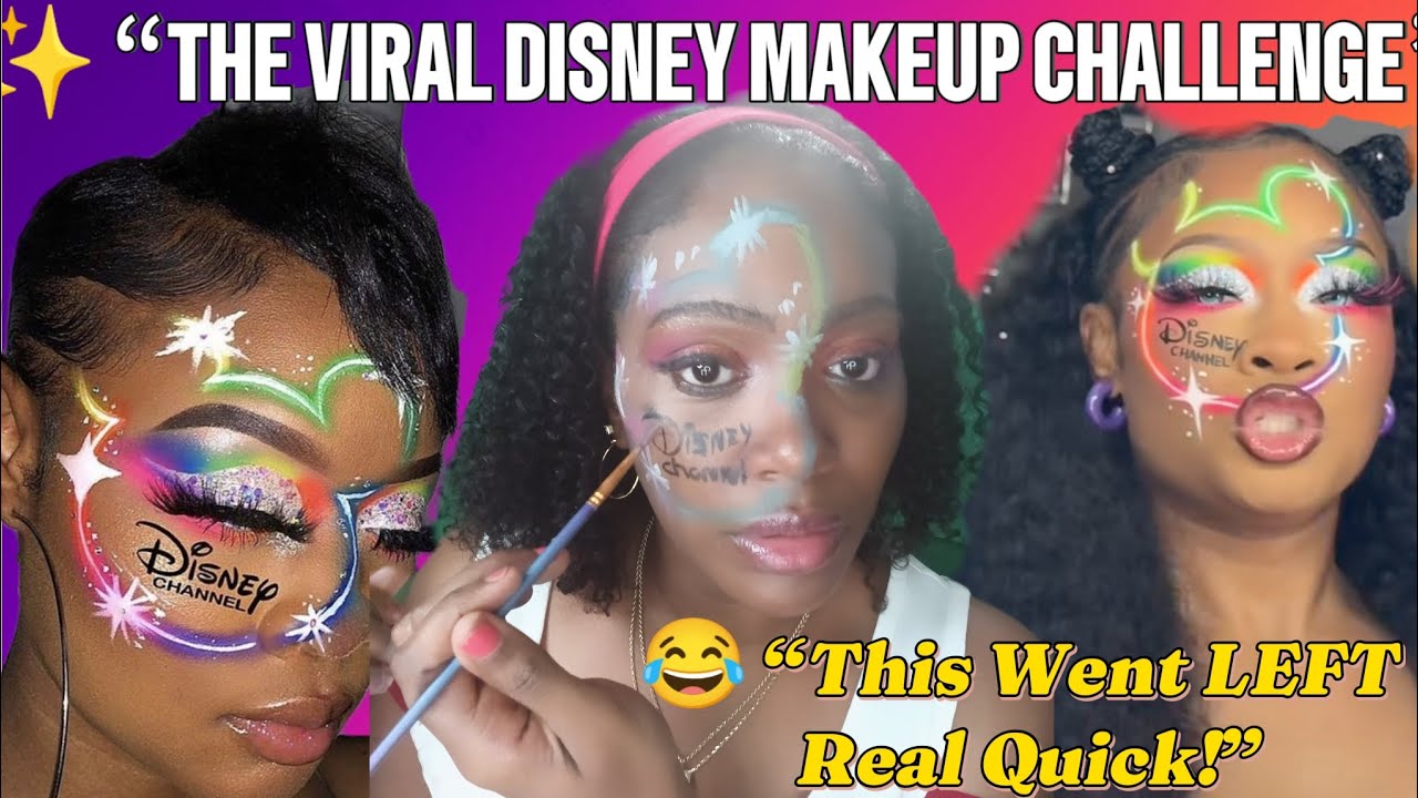 “Trying the Viral Disney Channel Makeup Challenge… EPIC FAIL! 😭 ” - YouTube