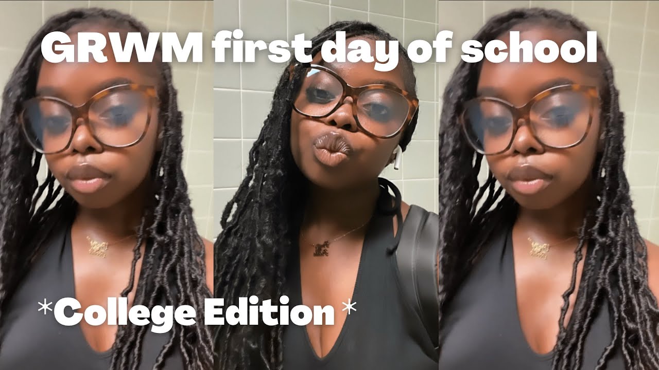 GRWM: first day of school | COLLEGE EDITION (packing, outfit, makeup ...