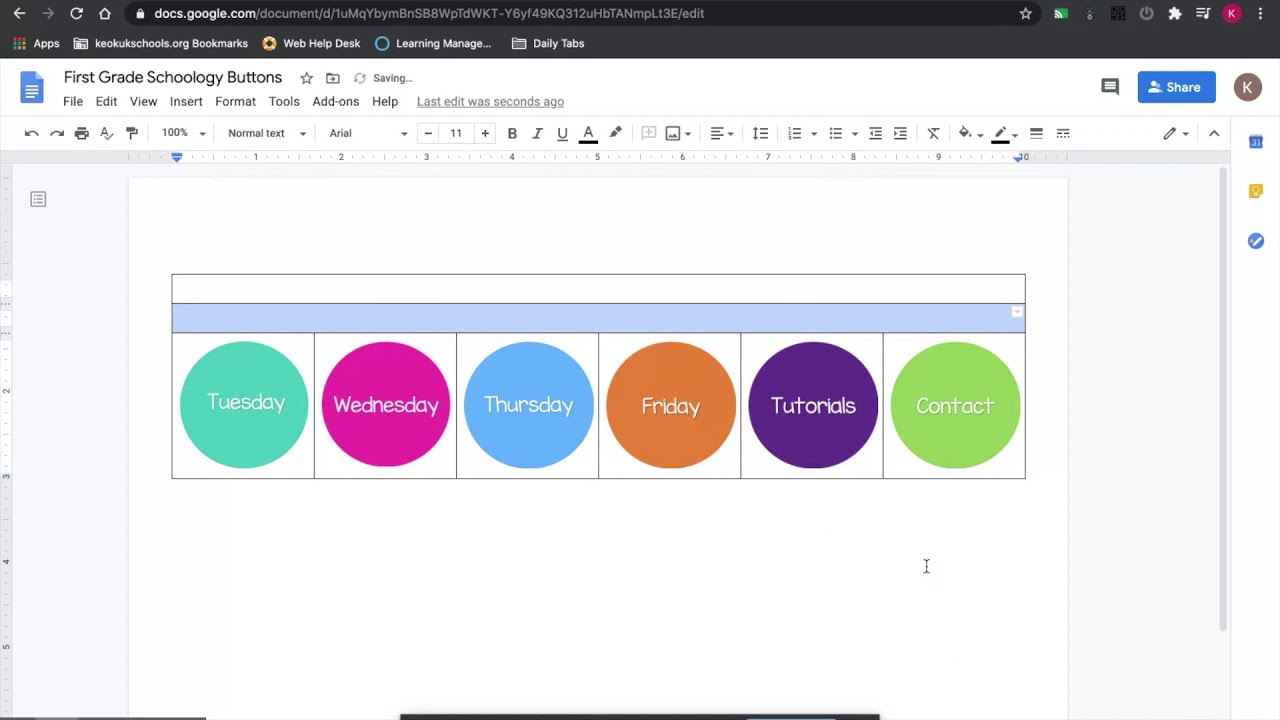 How to Create Schoology Banner and Buttons - YouTube