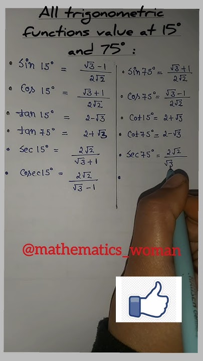 All trigonometric functions value at 15° &75°|Trigonometric Functions|Class11|Chapter3|Ncert # ...