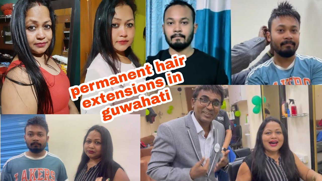 Permanent Hair extension Guwahati/ micro ring hair extension/vlog/ Raju ...