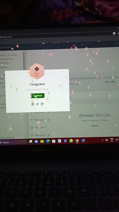 hackerrank 2nd star #python #coding #hackerrank #pythonprogramming ...