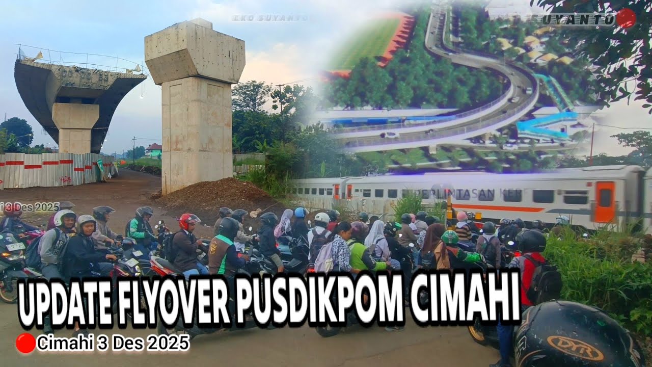 🔴Update Flyover Pusdik Pom Cimahi Bakal Jadi Icon baru Desainya Unik ...