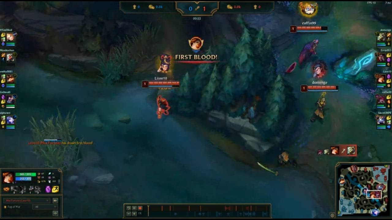 the smart and fast first blood in league of legends - YouTube