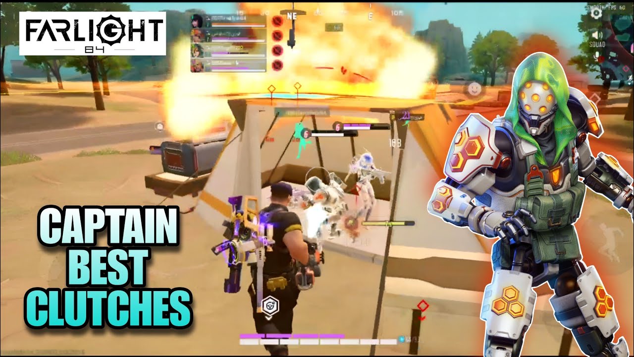 "Clutch Moments with Captain in Farlight 84" | Farlight 84 Gameplay ...