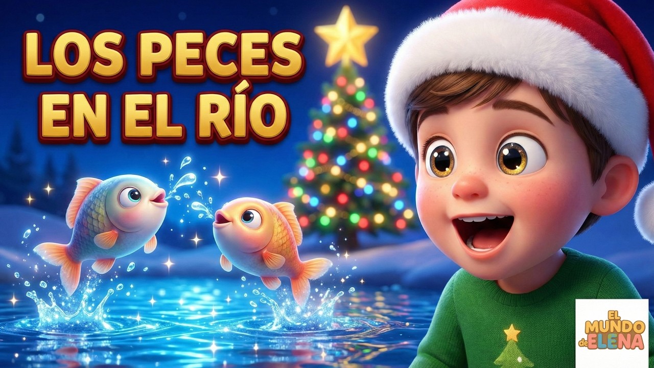 Los Peces en el Río 🐟 | Villancico Infantil en 3D | Navidad Mágica para ...
