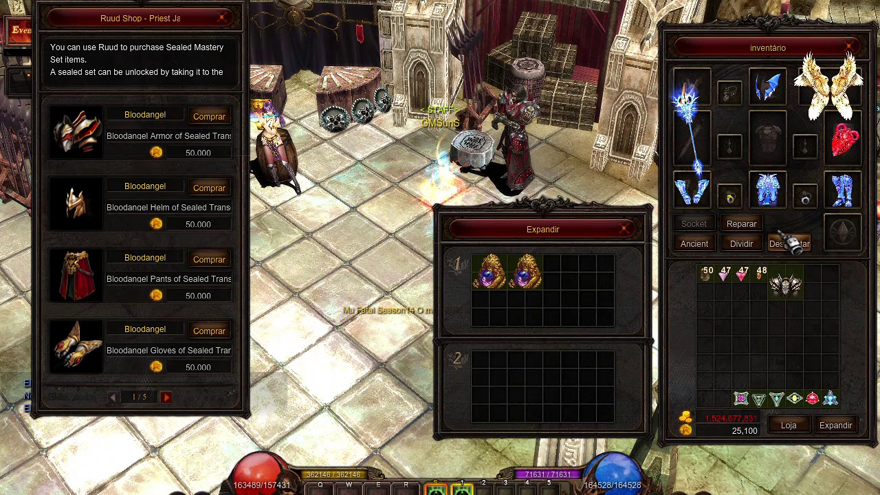 Fatal Mu Online - Season 15 - Removendo Selo Set Bloodangel (Ruud ...